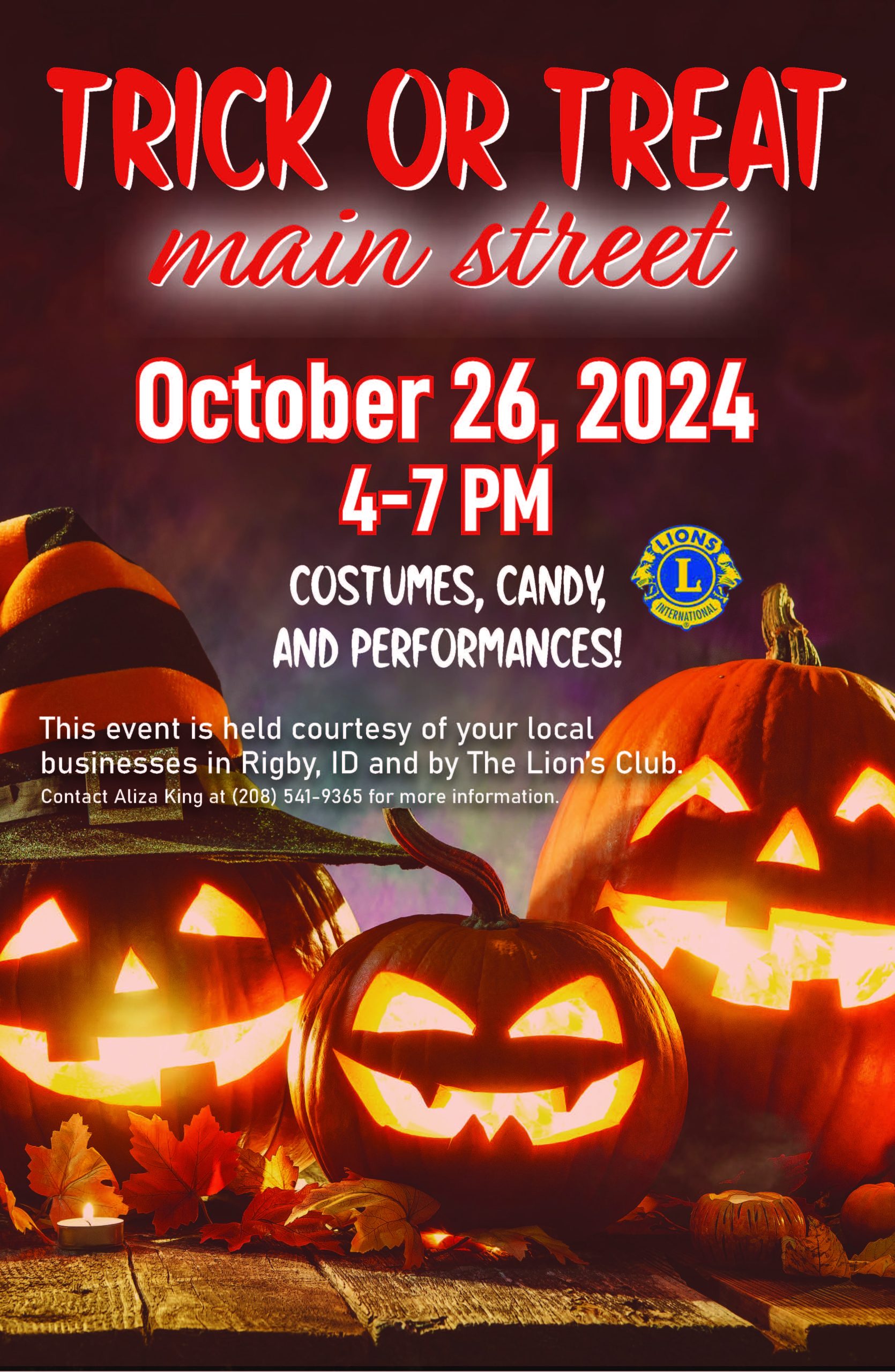 Trick or Treat on Main Street - October 26, 2024 - City of Rigby